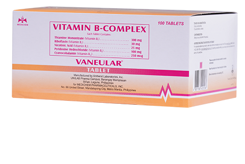 Vitamin B-Complex with Niacin | Vaneular | Pharex Heath Corp