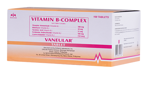 Vitamin B-Complex with Niacin | Vaneular | Pharex Heath Corp